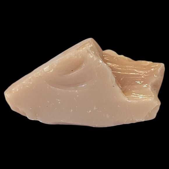 Vintage | Art | Peach Cream Layered Art Glass Cullet Slag Glass 5xl44 ...